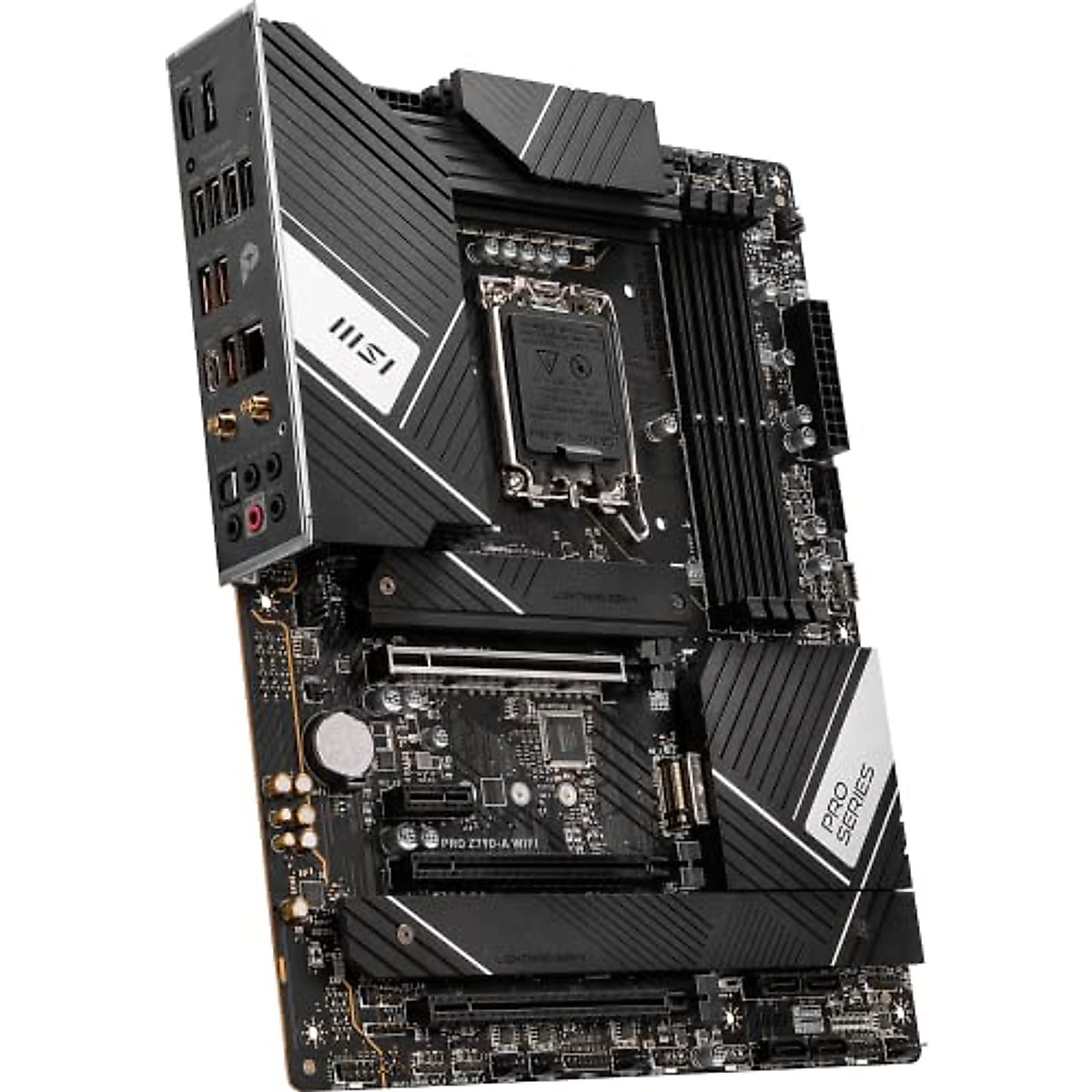 MSI PRO Z790-A WiFi ProSeries Motherboard (Supports 12th/13th Gen Intel Processors, LGA 1700, DDR5, PCIe 5.0, M.2, 2.5Gbps LAN, USB 3.2 Gen2, Wi-Fi 6E, ATX)
