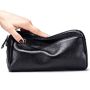 Lecxci Womens Small Leather Crossbody Bag, Zipper Clutch Phone Wallet Purse for Women (Y Light Purple -1)