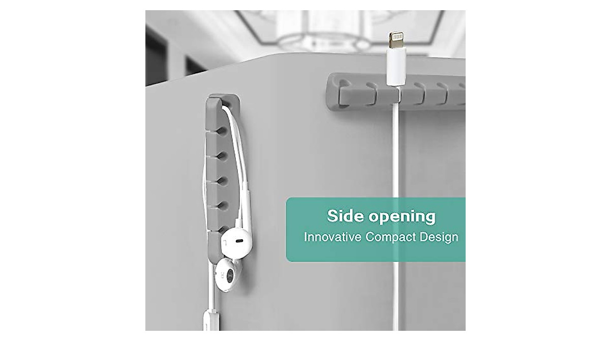2 Pack Silicone Cable Holder Clips for Organized Charging