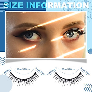 32 Pairs Self Adhesive Eyelashes with Tweezers, Reusable Adhesive False Eyelashes No Glue Natural Look Fake Eyelashes Waterproof Pre Glued Eyelashes Bulk for Women Girls Gift