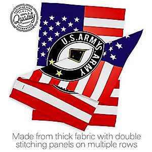US MILITARY United State Army Garden Flag Armed Forces Rangers American Military Veteran Retire House Decoration Banner Small Yard Gift Double-Sided, Made in USA