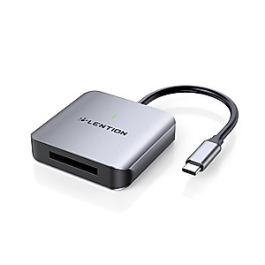 LENTION USB 3.2 Gen 2 10Gbps CFexpress Tyep B Card Readers, Portable Aluminum Memory Card Adapter, Support for Thunderbolt 3/4 Port, for Professional Filmmakers, Photographers(C9CR)