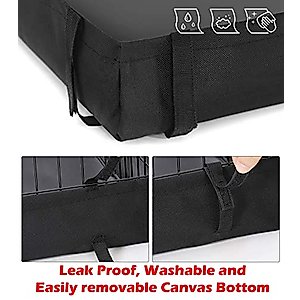 48" Extra Large Dwarf Rabbit Habitat Guinea Pig Play Yard Hamster Critters Turtle Enclosure Center Divider Room Door Mouse Mice Bunny with Bottom Canvas