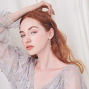 NEWITIN 16 Pairs Clip On Earrings for Women Dangle Drop Earrings Multiple Cute Earrings Charming Fashion Earrings Non Piercing Clip on Earrings for Women