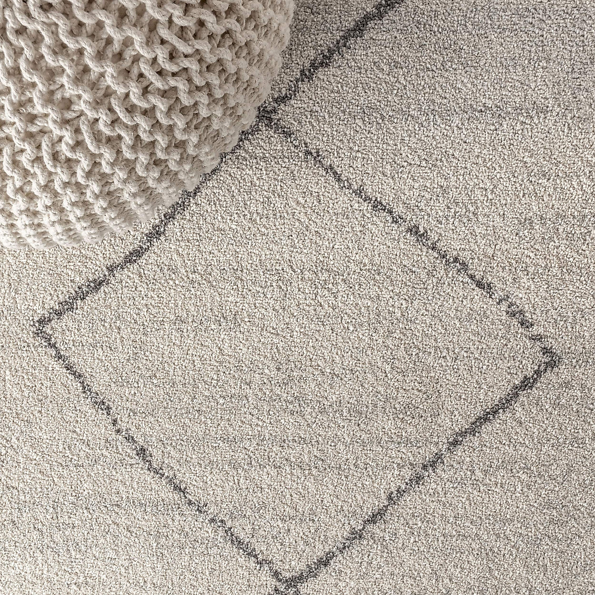 JONATHAN Y MOH203B-8 Zaina Moroccan Beni Souk Indoor Farmhouse Area-Rug Bohemian Minimalistic Geometric Easy-Cleaning Bedroom Kitchen Living Room Non Shedding, 8 X 10, Cream,Gray