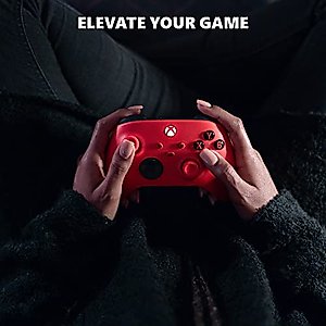 Xbox Core Wireless Gaming Controller – Pulse Red – Xbox Series X|S, Xbox One, Windows PC, Android, and iOS