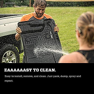 Husky Liners Weatherbeater Floor Mats | Fits 2015 - 2024 Ford Mustang | Front & 2nd Row, 3-pc Black - 99371