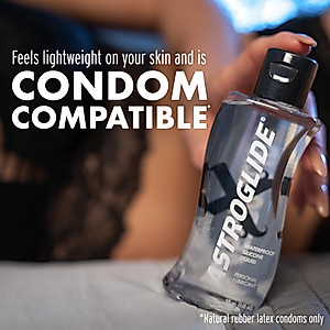 Astroglide Silicone Lube (5oz), X Premium Personal Lubricant, Extra Long-Lasting Silky Lube, Waterproof