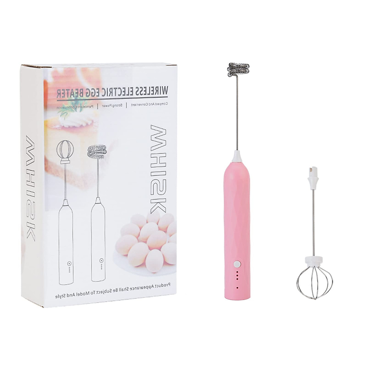 Home Electric Mixer Milk Beater Double-Head Coffee Frother Foamer Machine Stainless Steel For Kitchen Food Processor Small Electric Whisk Mixer Mini Hand-held For Coffee Shakes Stirring Stainless Tool