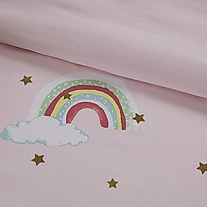 Mi Zone Kids Alicia Cozy Bed in A Bag Comforter with Complete Sheet Set Fun and Playful Print, Children Cover Girls Room Décor, Full, Pink 8 Piece