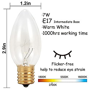 Joiedomi 30.75ft 24 Warm White Christmas C9 Pathway Marker String Lights with Stakes for Holiday Time Outside Yard Garden Decor, Christmas Decor ,Christmas Party, Holiday Decor, Walkway