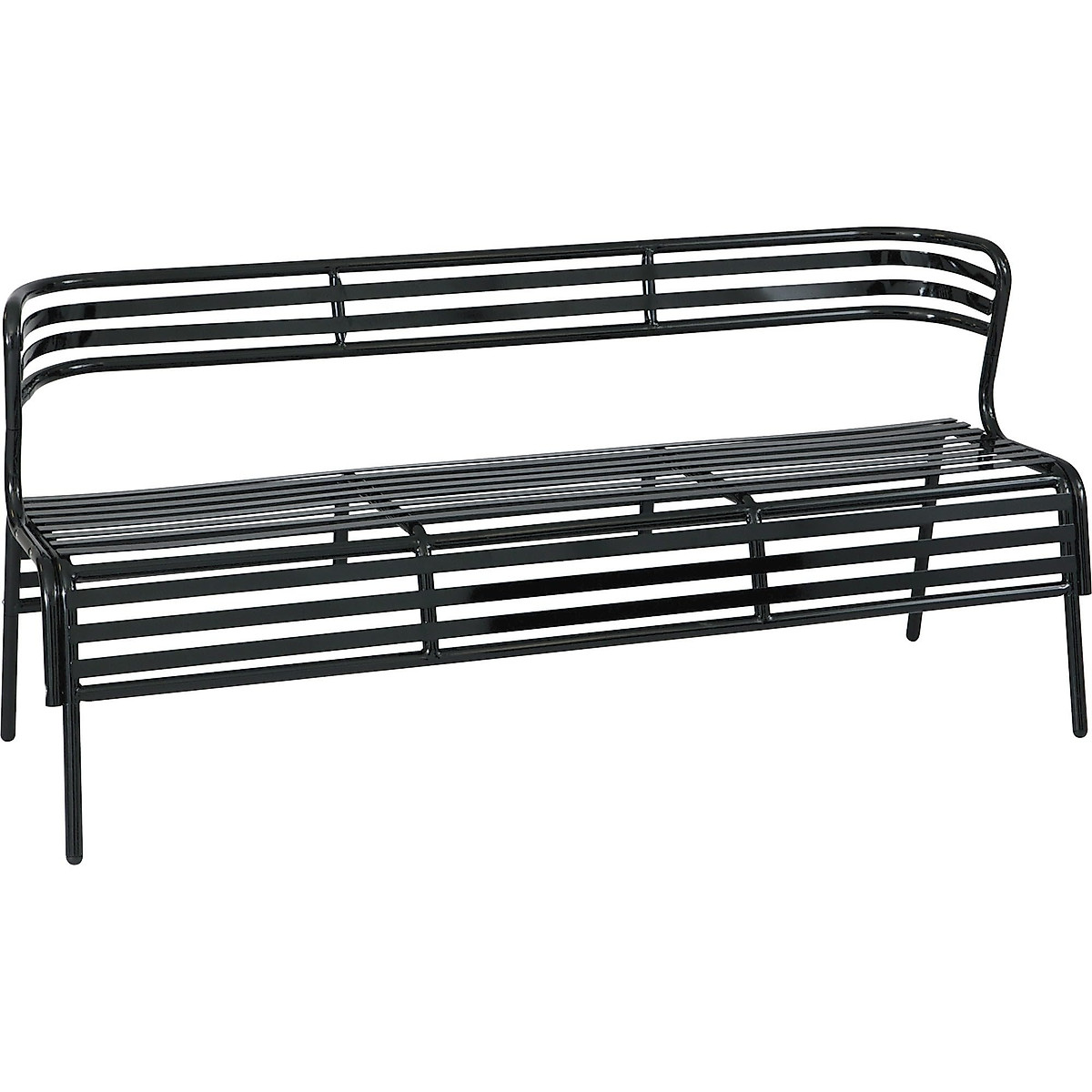 Safco Products 4368BL CoGo Outdoor Bench, Black
