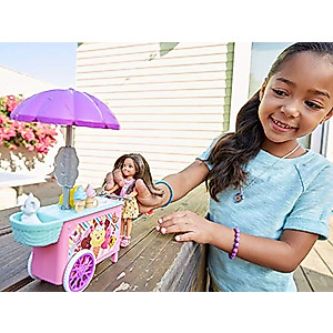 Barbie Club Chelsea Ice Cream Cart Doll & Playset