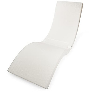 SwimWays Terra Sol Sonoma 2-in-1 Adult Pool Floats & Patio Lounge Chair, Durable Beach Chair & Outdoor Chaise Lounge, White