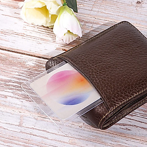 Smellalon 6 Pack New Medicare Card Holder Protector Sleeves，12Mil Clear PVC Waterproof Medical Card Protector for New Medicare Card ，Credit Card Business Card Social Security Card Protector