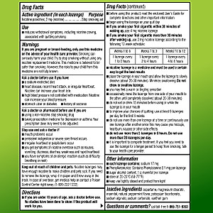 Amazon Basic Care Nicotine Polacrilex Lozenge 2 mg (nicotine), Stop Smoking Aid, Mint Flavor, 144 Count