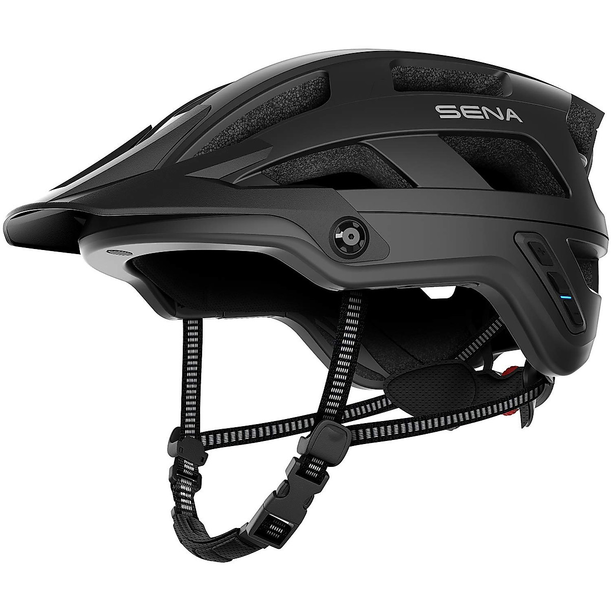Sena M1 EVO Smart Communications Mountain Bike Helmets (Matte Black, M)