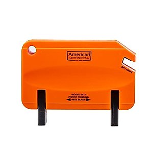 American Lawn Mower Co. SK-2 Reel Lawn Mower Hand Sharpener for Great States, American Lawn Mower, Scotts, and Earthwise Reel Mowers, Orange