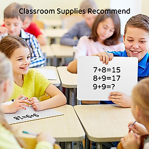 32 Pack Dry Erase Lapboards, Double-Sided Small White Board for Classroom Student, 9"x12" Portable Dry Erase Board Bulk, Mini Whiteboard with 36 Pens, 36 Erasers & 36 Pen Holders, for Teacher Supplies