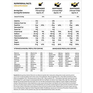 Metabolic Nutrition - Musclean - Milkshake Weight Gainer, Whey High Protein Meal Replacement, Maintenance Nutrition, Low Carb, Keto Diet, Digestive Enzymes, Vanilla, 2.5 Pound (25 ser)