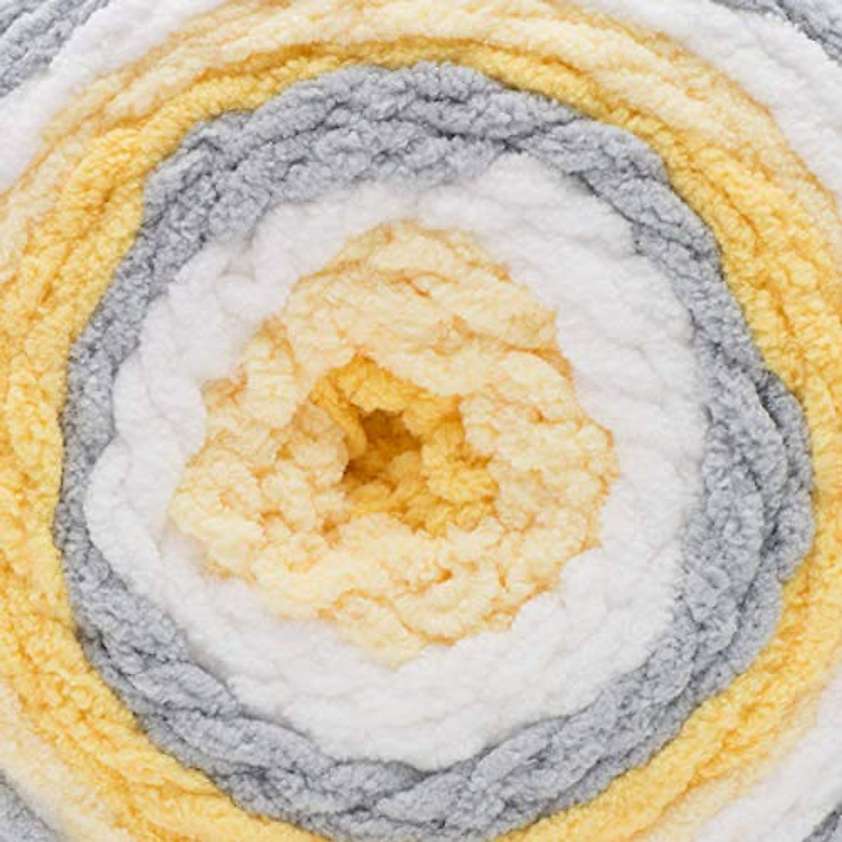 Bernat Baby Blanket Stripes, 10.5 oz, 100% Polyester, Sunshine