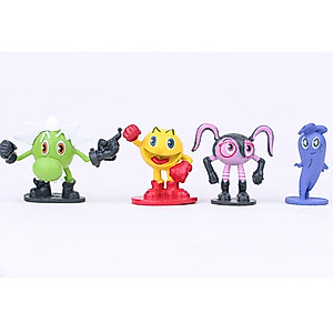 Seamont New Gift PAC-Man and The Ghostly Adventures 12 pcs Movie Action Figure Kids Toy Xmas Gift Cute, 3-5cm