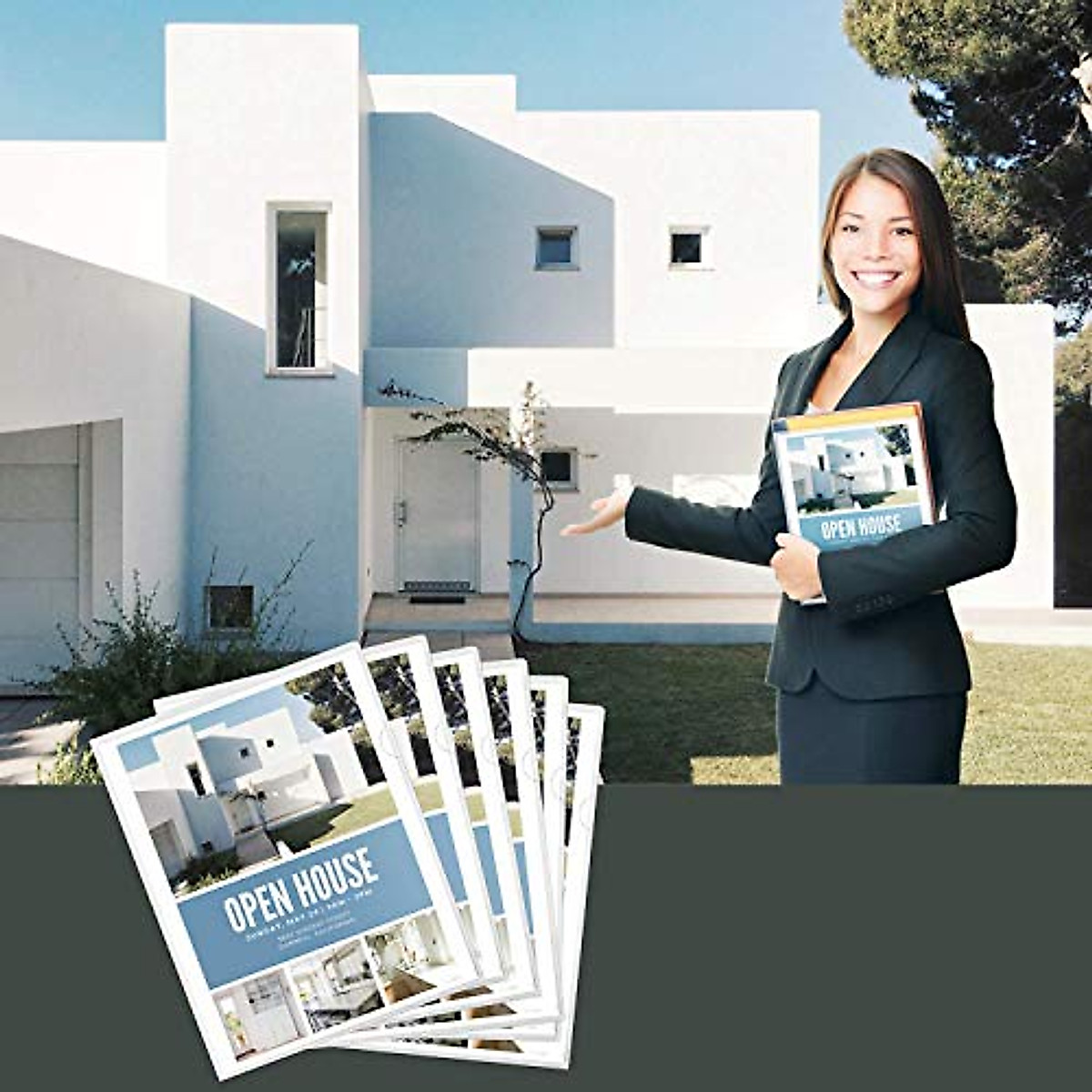 Dunwell Clear Plastic Project Sleeves (6 Pack), 8.5x11" Letter Size, Clear File Folders, L-Type Clear Document Folder, Transparent Folder, See Through Project Sleeves, Acid-Free Poly, Archival Quality