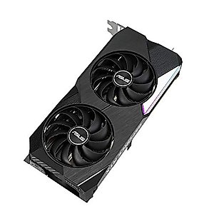 ASUS Dual NVIDIA GeForce RTX 3060 Ti OC Edition Gaming Graphics Card (PCIe 4.0, 8GB GDDR6 Memory, HDMI 2.1, DisplayPort 1.4a, Axial-Tech Fan Design, Dual BIOS, Protective Backplate, GPU Tweak II)