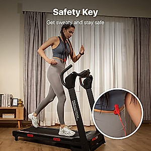 Mobvoi Home Treadmill Incline 3HP Folding 15% Inclines with Bluetooth Workout App Easy Assembly LED Monitor Walking Running Machine for Gym Indoor Exercise Fitness 25 Preset Program