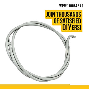 PartsBroz WPW10664271 Water Valve Tubing - Compatible With Whirlpool Kenmore Amana Maytag Refrigerator - Replaces AP6023685 W10490809 W10664271 3450972 PS11757031