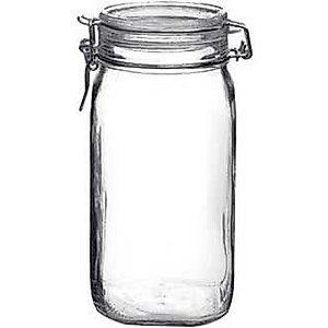 6 Pcs Bormioli Rocco Fido 1.5L (54oz) Latch Lid Canning Glass Jar