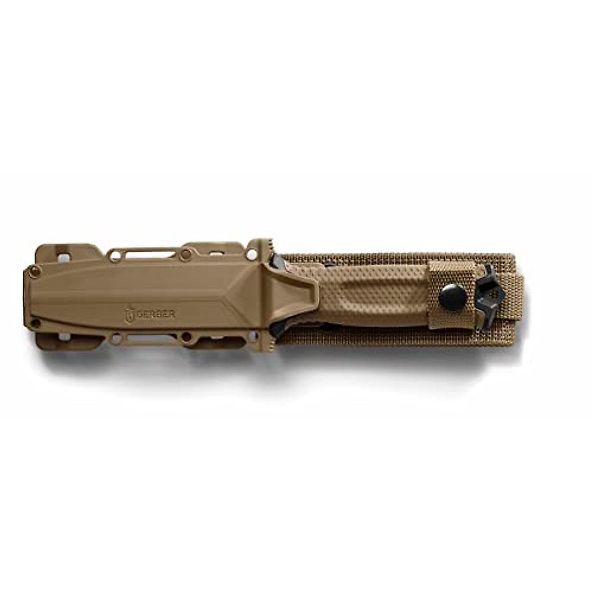 GERBER StrongArm Fixed Blade Knife with Serrated Edge - Coyote Brown