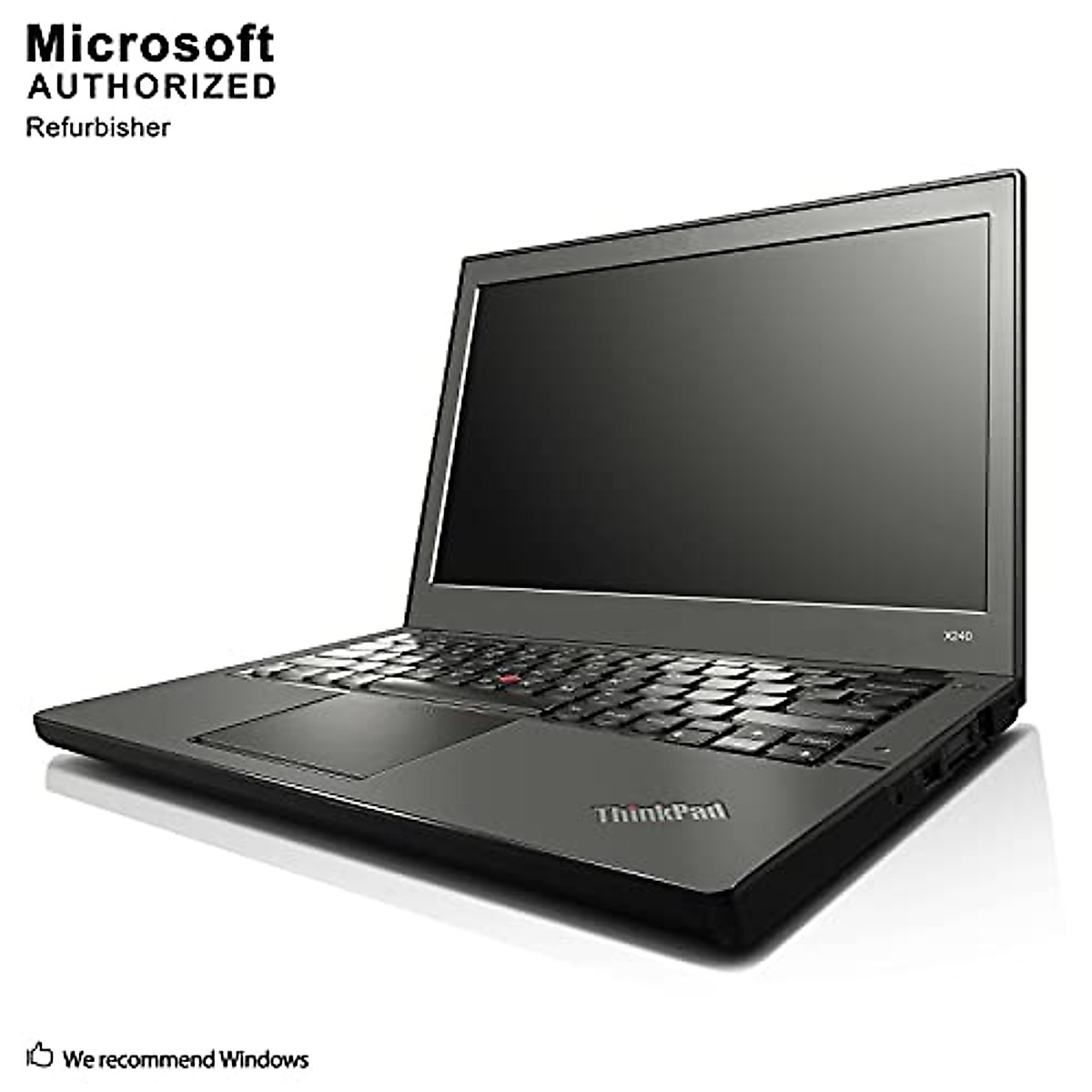 Lenovo ThinkPad X240 12.5in Laptop, Core i5-4300U 1.9GHz, 8GB Ram, 128GB SSD, Windows 10 Pro 64bit, Webcam (Renewed)