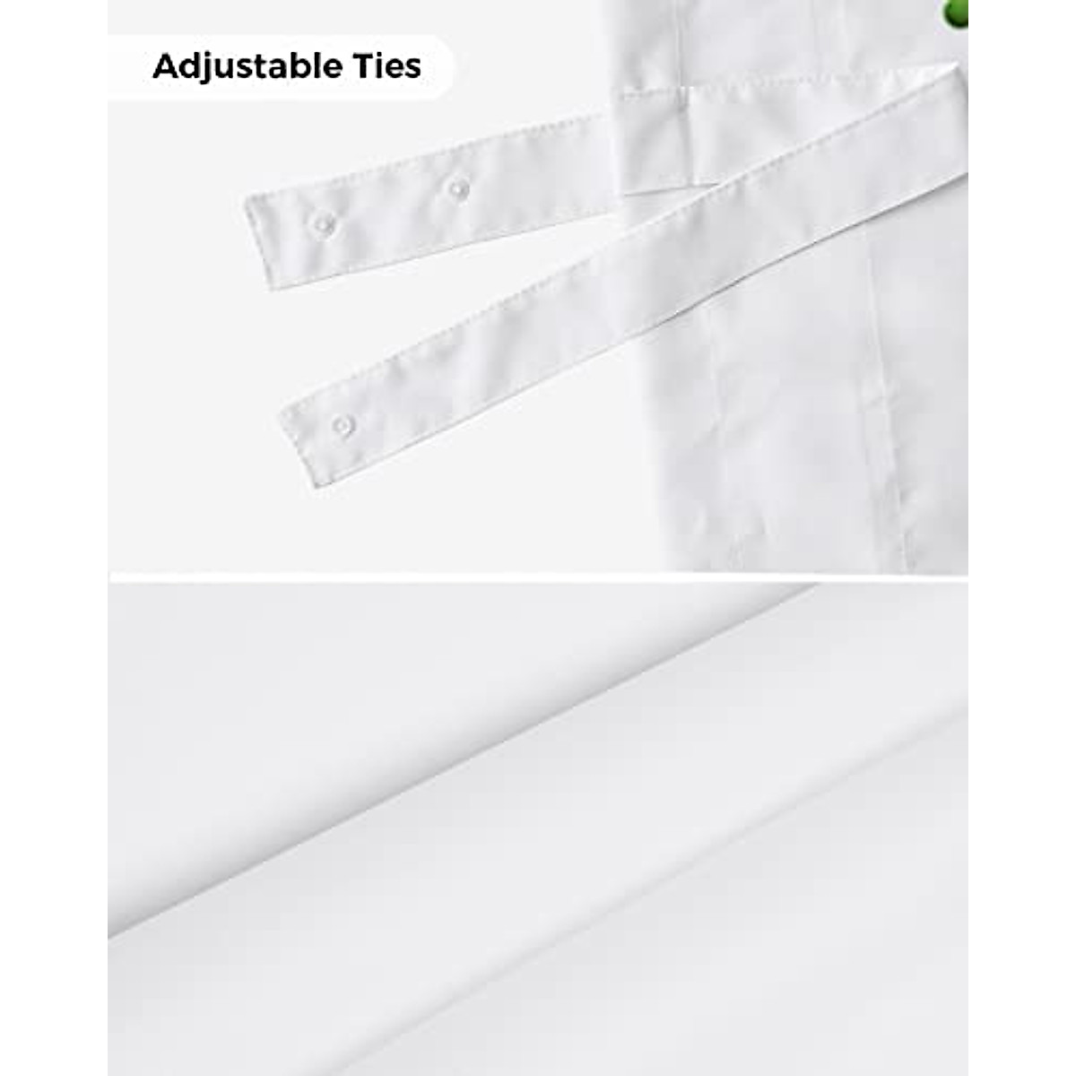 Tie Up Valance Curtain for Kitchen Windows, Happy St Patricks Day Clover Dwarf Gold White Window Curtain Valance with Adjustable Strap Window Treatment for Cafe Bathroom, 60"x18", 1 Pane