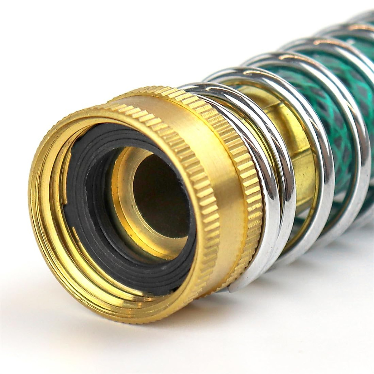 Garden Hose Extension Adapter, Hose Kink Protector with Coil Spring(Coil Spring)
