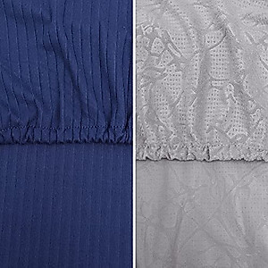 BlueSnail Changing Pad Cover, Strechy Ultra Soft Chaning Pad Sheet 2 Pack (Gray+ Navy)