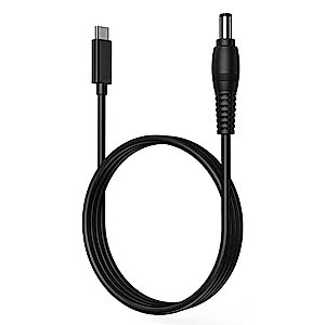 5ft PD USB Type C Male Input to DC 5.5 x 2.1mm Male Power Charging Cable up to 100W(65W-100W)(5521-100W)