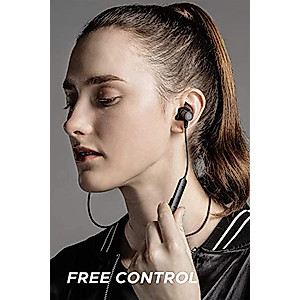 SoundPEATS Q30 HD Bluetooth Headphones in-Ear Stereo Wireless 5.0 Magnetic Earphones IPX6 Sweatproof Earbuds with Mic for Sports, aptX-HD Codec, 13 Hours of Listening Time