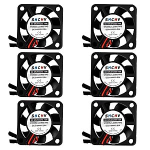 6PCS Raspberry Pi Fan DC Brushless Cooling Fan 3.3V 5V Heatsink Cooler Separating Terminal for Raspberry Pi 4B / 3B+ / 3B/ Zero/Zero W or Other Robot Project