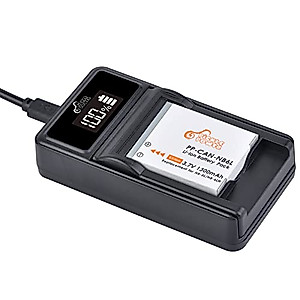 Pickle Power NB-6L NB-6LH Batteries and LED Battery Charger Replacement for Canon PowerShot SX530 HS, SX710 HS, SX700 HS, SX610 HS, SX600 HS, SX540 HS, SX510 HS, SX500 is, SX280 HS, SX270 HS, D30, S90