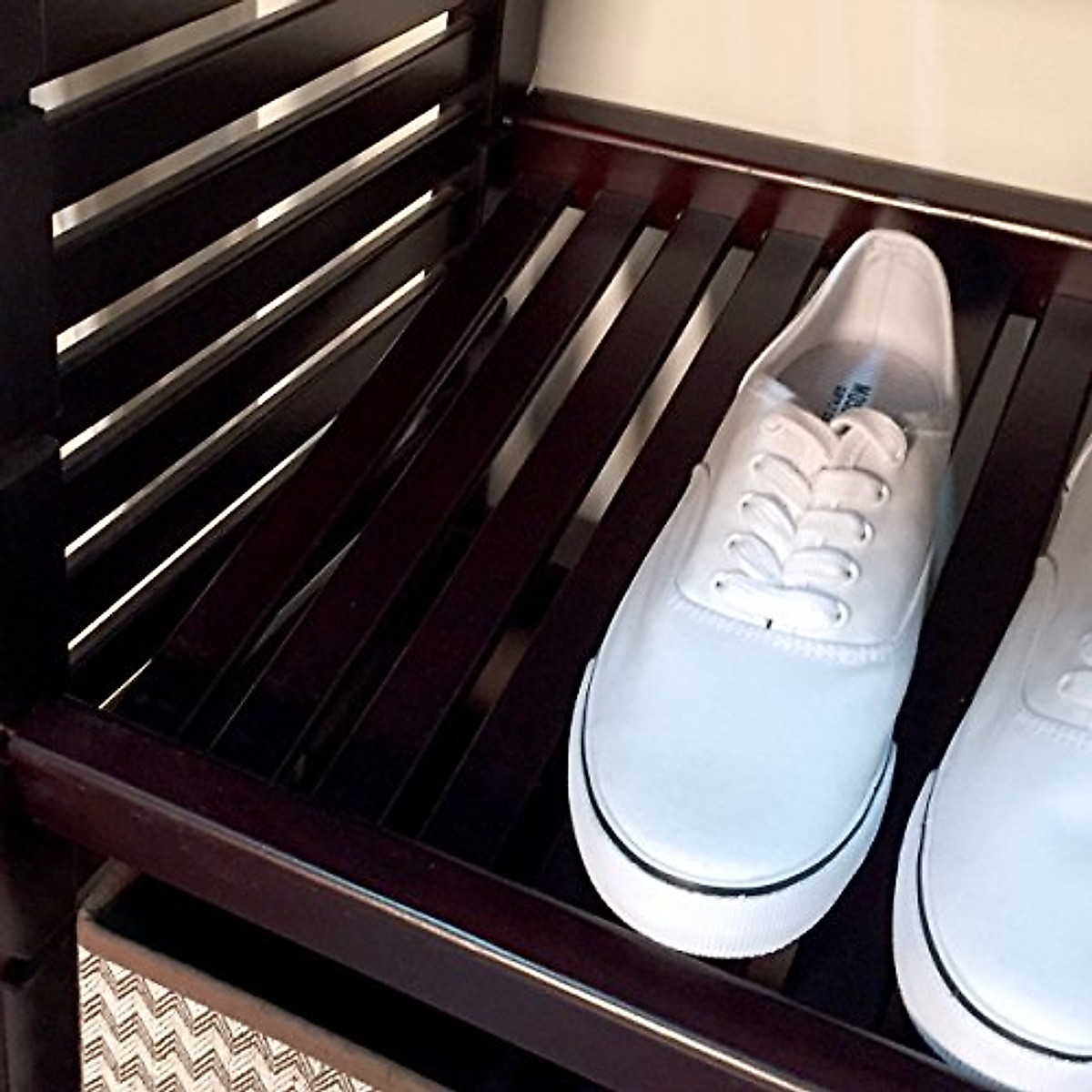 John Louis Home 16in. Deep Solid Wood 3-Drawer Woodcrest Deluxe Closet Organizer Espresso