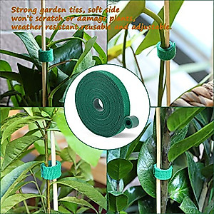 EAPFCT Trellis Netting 5x30ft 2 Pack Heavy-Duty Polyester Plant Support Trellis Net for Climbing Plants Garden Trellis Netting 6'' Mesh with Garden Ties