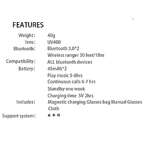 Smart Glasses Infrared Sensor Privacy Protection Noise Reduction Call Music Intelligent Interaction Waterproof Dustproof Personalized Headset