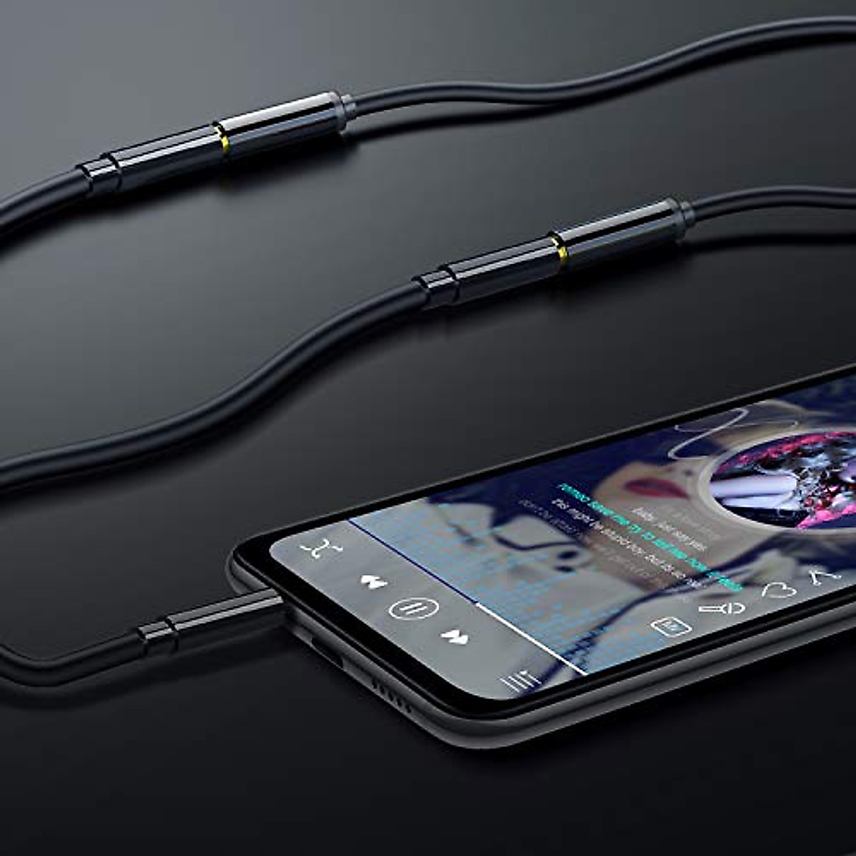 ANDTOBO Aux Connector,3.5mm TRRS Female to Female Stereo Coupler Plug Adapter- 3.3 Ft/40 inch