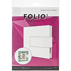 Photoplay Paper PhotoPlay Maker Series Folio 6"X6"-White