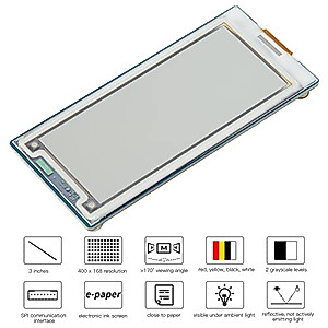 FECAMOS E Paper Screen Display Module, E Paper Electronic Screen Panel Professional PCB for Readers