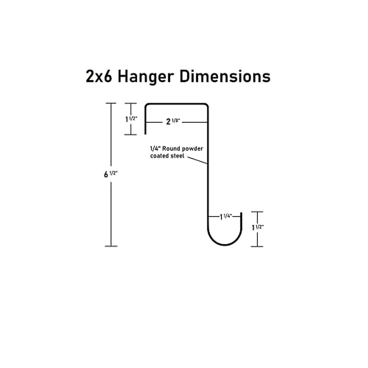 Alumahangers® Made in USA. 2"x 6" (6 Pack) -"White" powder coated steel hangers - 2" wide x 6" long - hangers designed for Lattice/pergola Alumawood patios No Screws!No Holes! No problem!