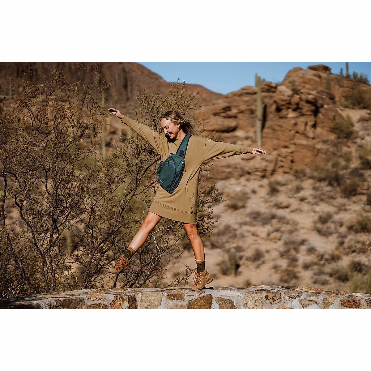 Eddie Bauer Ripstop 8L Shoulder Sling Pack with Padded Air-Mesh Adjustable Crossbody Strap, Light Aqua, One Size