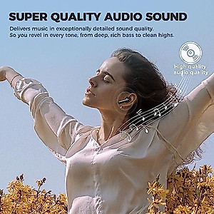 Hyyeosd Bluetooth Earbuds Wireless Earbuds 60Hrs Battery Life with Charging Case & LED Power Display Waterproof Earphones Crystal-Clear Calls with 4 Mic for iPhone Android Sports Workout Gym