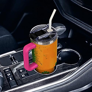 Irish Flag With Shamrock Pattern 40 Oz Tumbler Insulated Stainless Steel Water Bottle Travel Mug Car Cup with Handle And Straw